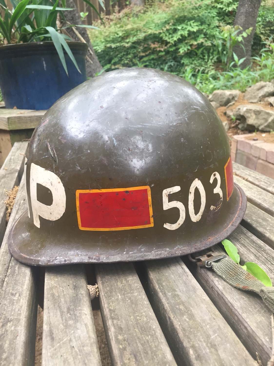 503rd MP M1 helmet - M-1; M-1C & M-2 HELMETS - U.S. Militaria Forum