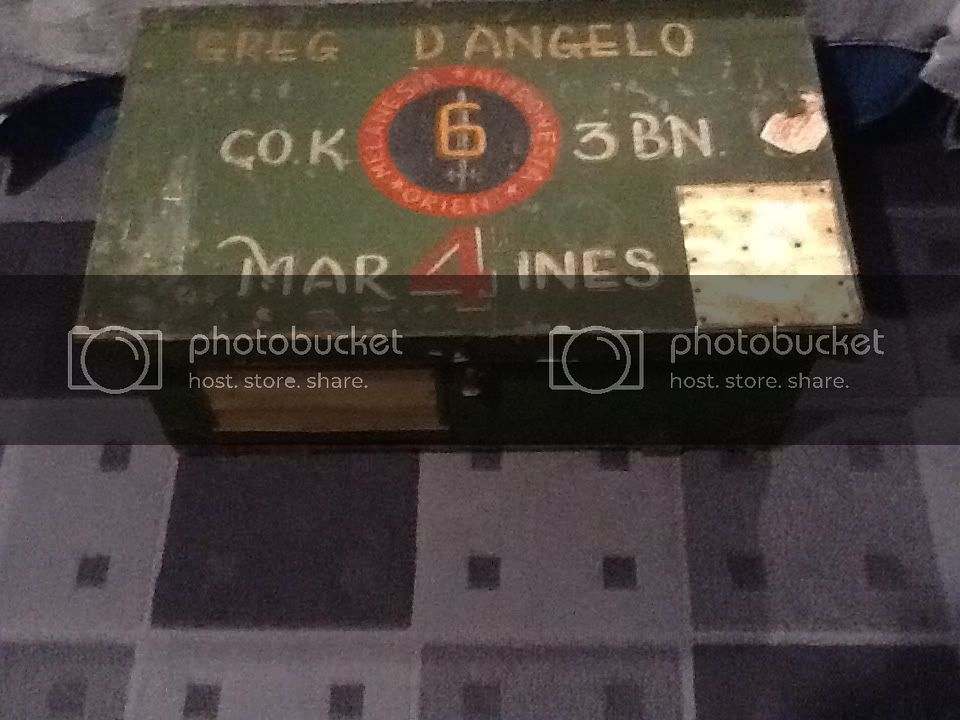 USMC Painted Ammo Crate - FIELD & PERSONAL GEAR SECTION - U.S ...