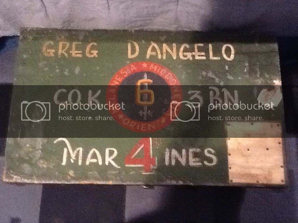 USMC Painted Ammo Crate - FIELD & PERSONAL GEAR SECTION - U.S ...