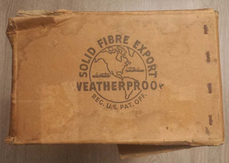 early K ration outer box - FIELD & PERSONAL GEAR SECTION - U.S ...