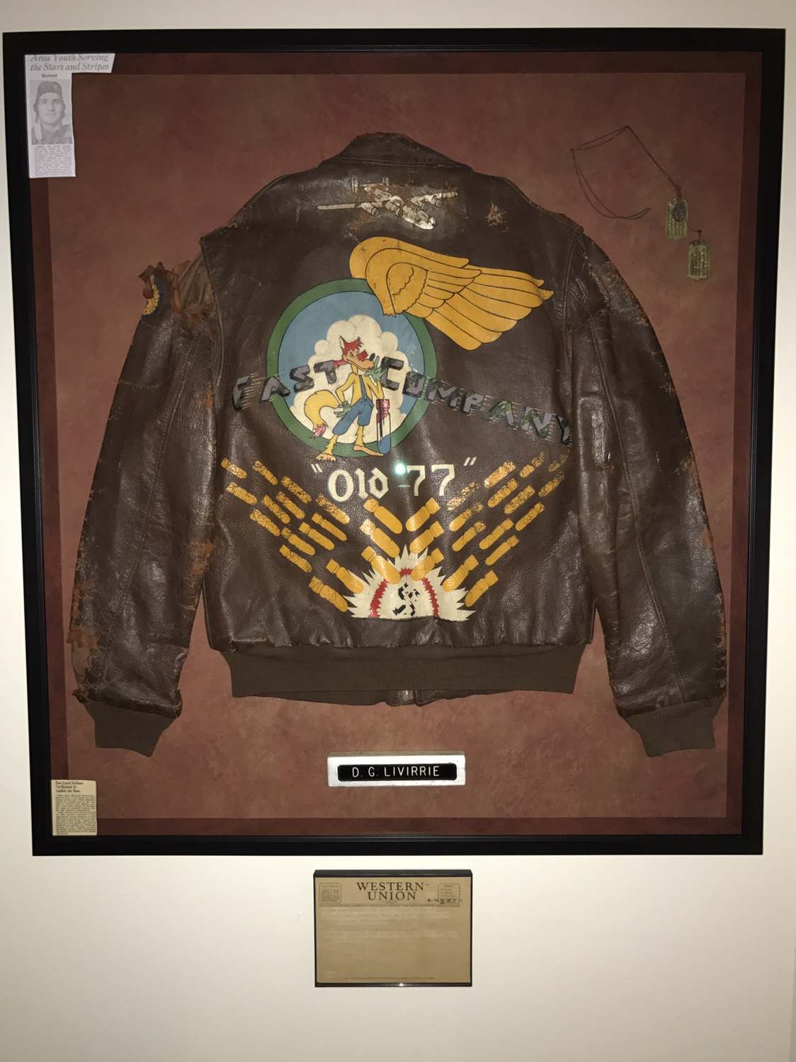 389th BG, 8th USAAF - A2 Painted Leather Jacket - 35 Missions ...
