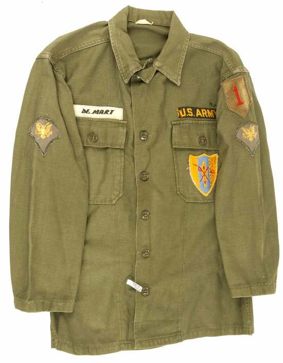 Full colour patched OD fatigue shirts - UNIFORMS - U.S. Militaria Forum