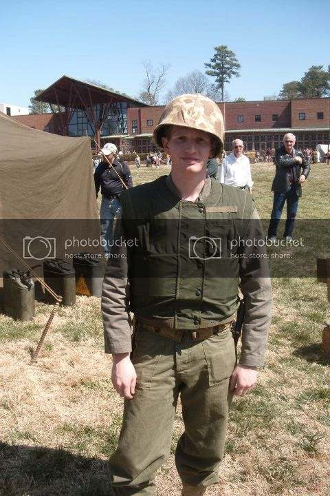 First and second model Korean War M1952 USMC flak vest - BODY ARMOR - U ...