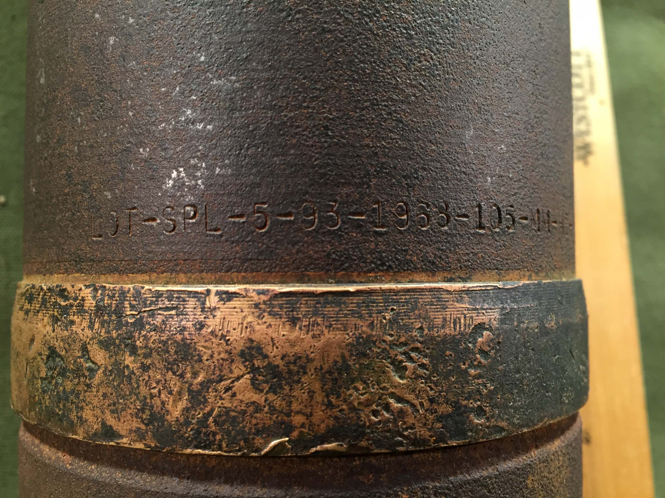 1968 105mm HE Shell and Casing - FIREARMS - U.S. Militaria Forum