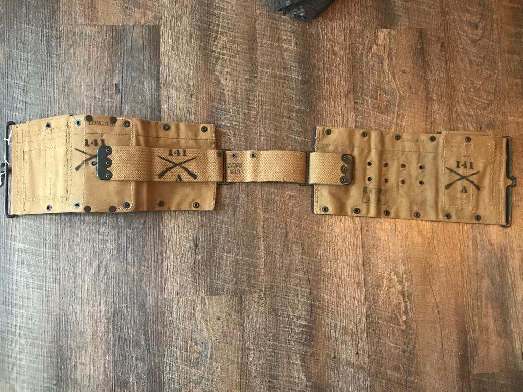 WW1 unit marked Chauchat machine gun belt - FIELD & PERSONAL GEAR ...