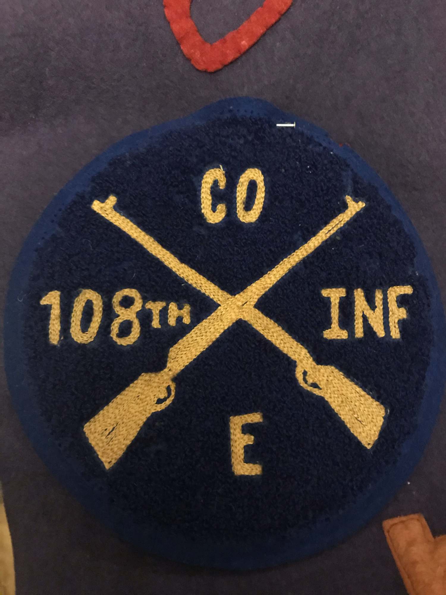 108th infantry Regt Chenille patch - ARMY AND USAAF - U.S. Militaria Forum