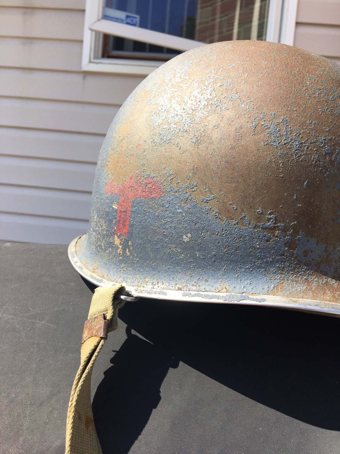 WWII USN CORPSMAN HELMET - CHAPLAIN & MEDIC HELMETS - U.S. Militaria Forum