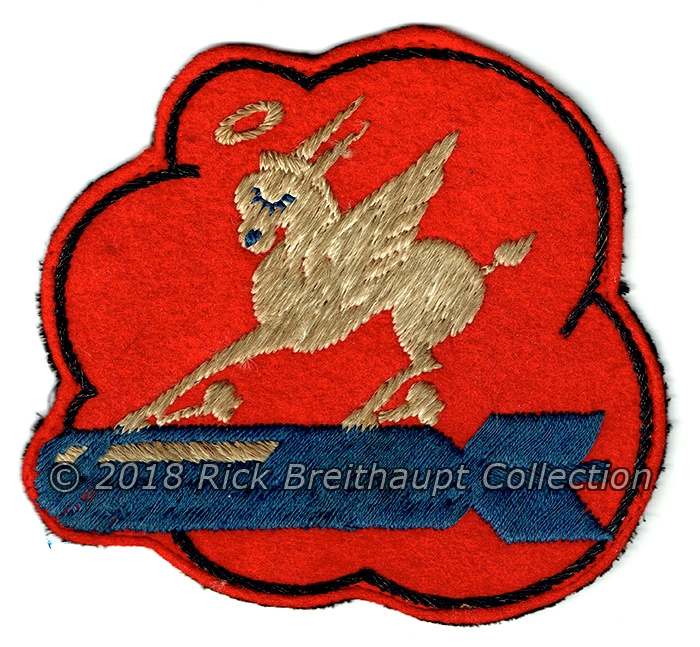 700th, 701st, 702nd & 703rd Bomb Squadrons | 445th Bomb Group | 8th AAF | theater-made patches ...