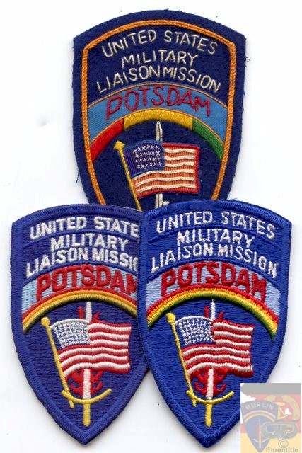 US Military Liaison Mission Potsdam (USMLM) Patches - ARMY AND USAAF ...