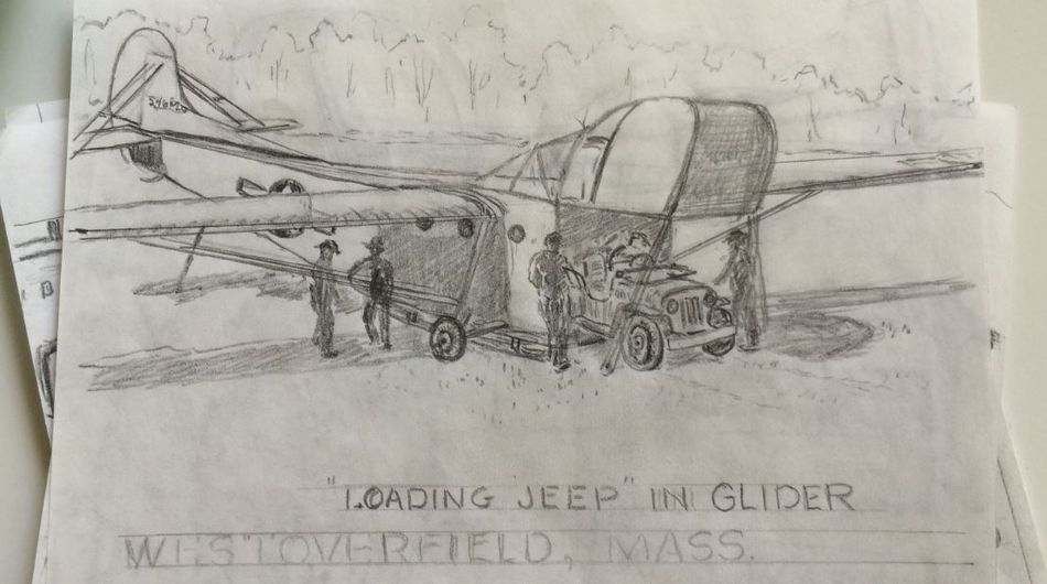 Pencil Drawings of 873rd Engineer Aviation Battalion by WWII Veteran ...