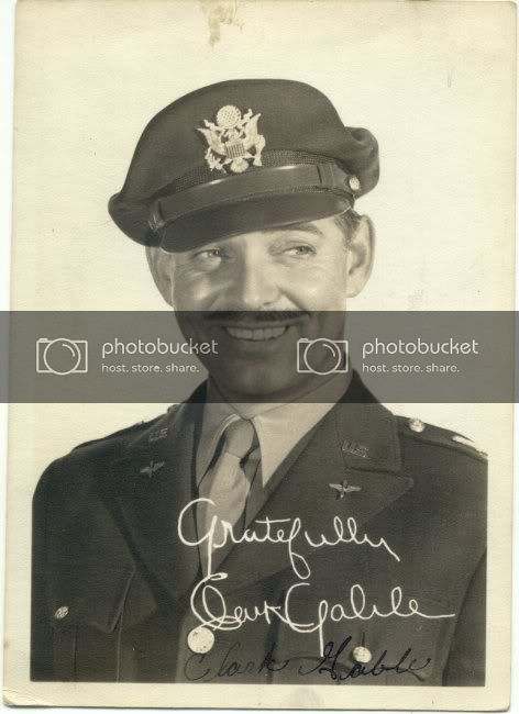 Clark Gable - EPHEMERA, PHOTOGRAPHS & MILITARY ARTWORK - U.S. Militaria ...