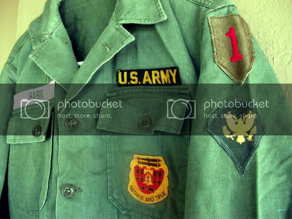 Early Vietnam 1st Infantry Division OG-107 - UNIFORMS - U.S. Militaria ...