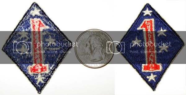 Cap sized 1st Marine patch - MARINES - U.S. Militaria Forum