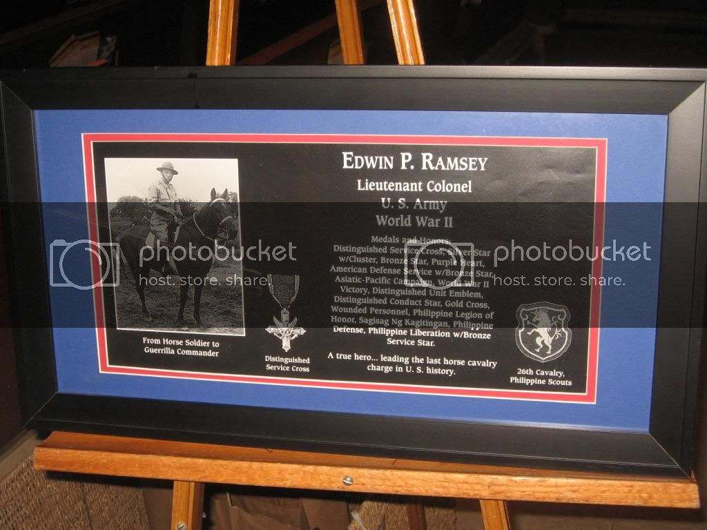 LTC. Edwin P. Ramsey, 26th Cavalry PS - TAPS - U.S. Militaria Forum