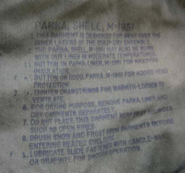 M-1951 Field Jacket - UNIFORMS - U.S. Militaria Forum