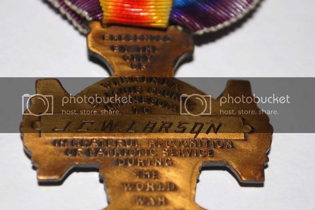 Local WW1 Service Medal - Gold Star - MEDALS & DECORATIONS - U.S ...