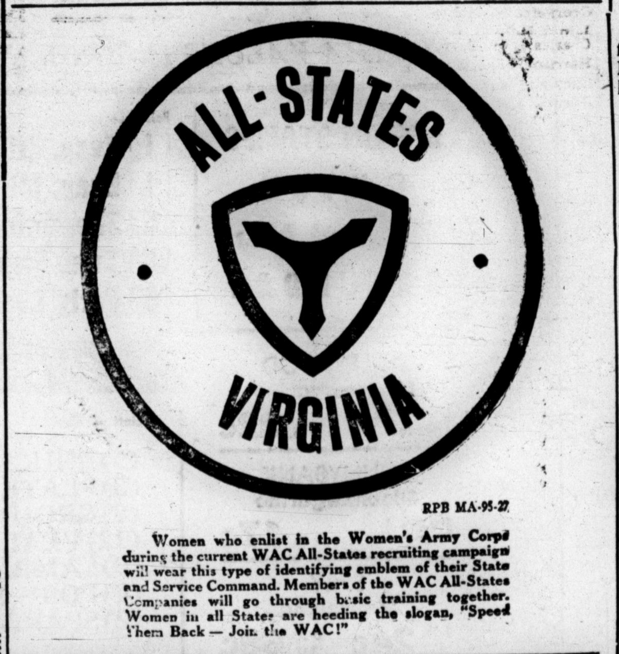 Interesting WAAC brassards in photo I just acquired... - WOMEN'S ...