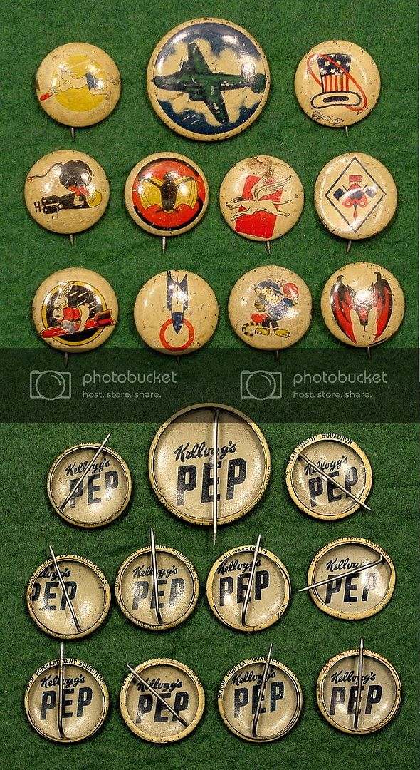 Kellogg's Pep Cereal Pins 1943 - HOMEFRONT & THE WAR EFFORT - U.S ...