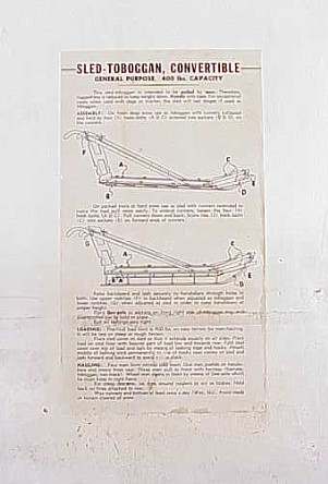 Sled toboggan - convertible - FIELD & PERSONAL GEAR SECTION - U.S ...
