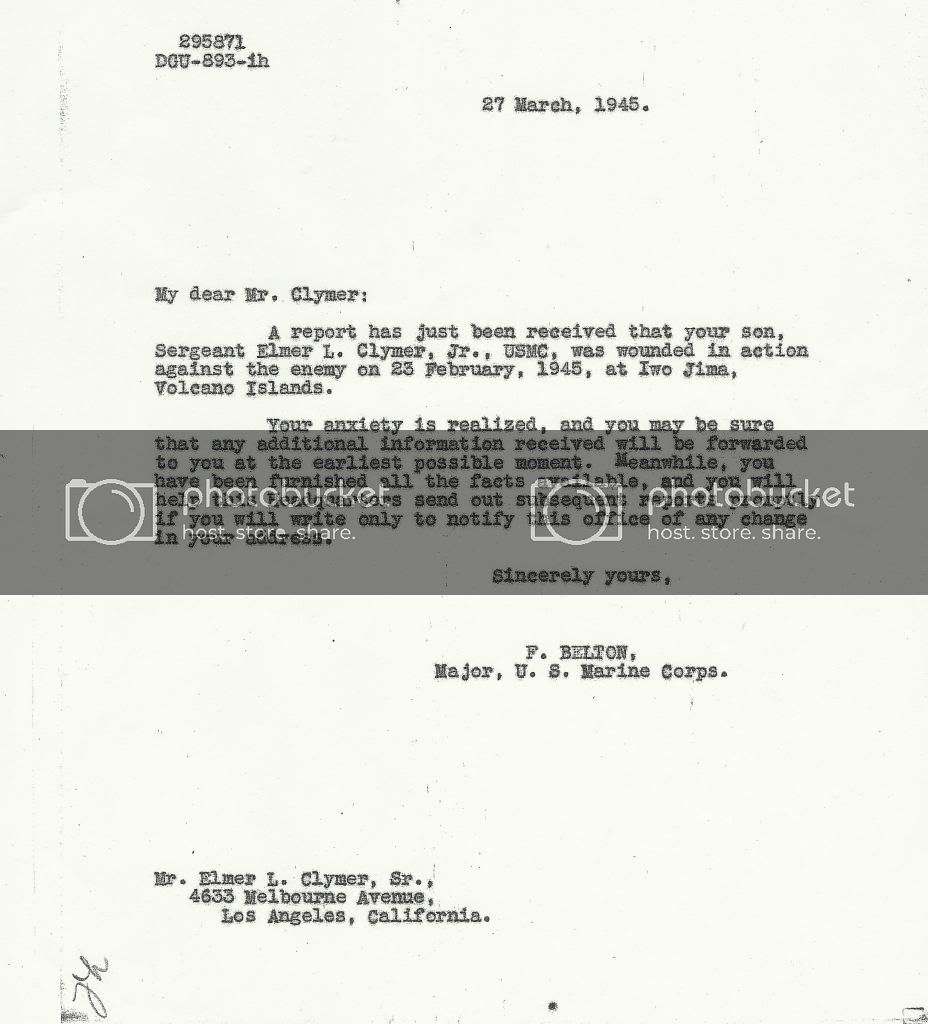 Elmer Clymer, 2nd Raider Battalion,Makin Raid, Guadalcanal ...