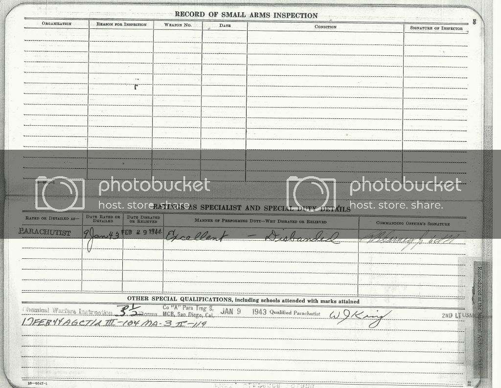 USMC Named Para Marine Uniform with service record - UNIFORMS - U.S ...