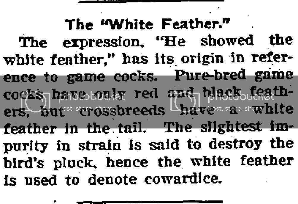 White Feather tradition - MILITARY HISTORY DISCUSSIONS - U.S. Militaria ...