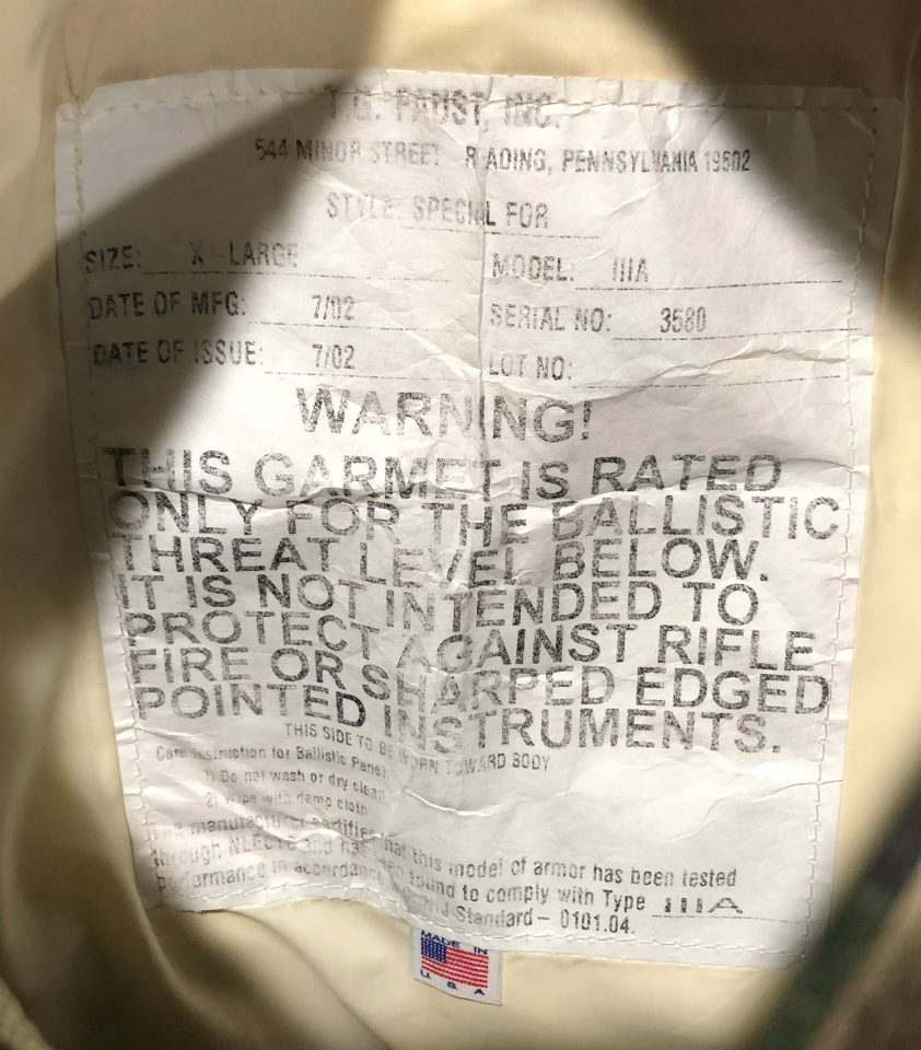 Woodland TG Faust Vest w/ "ACU I 01" Stencil - FIELD & PERSONAL GEAR ...