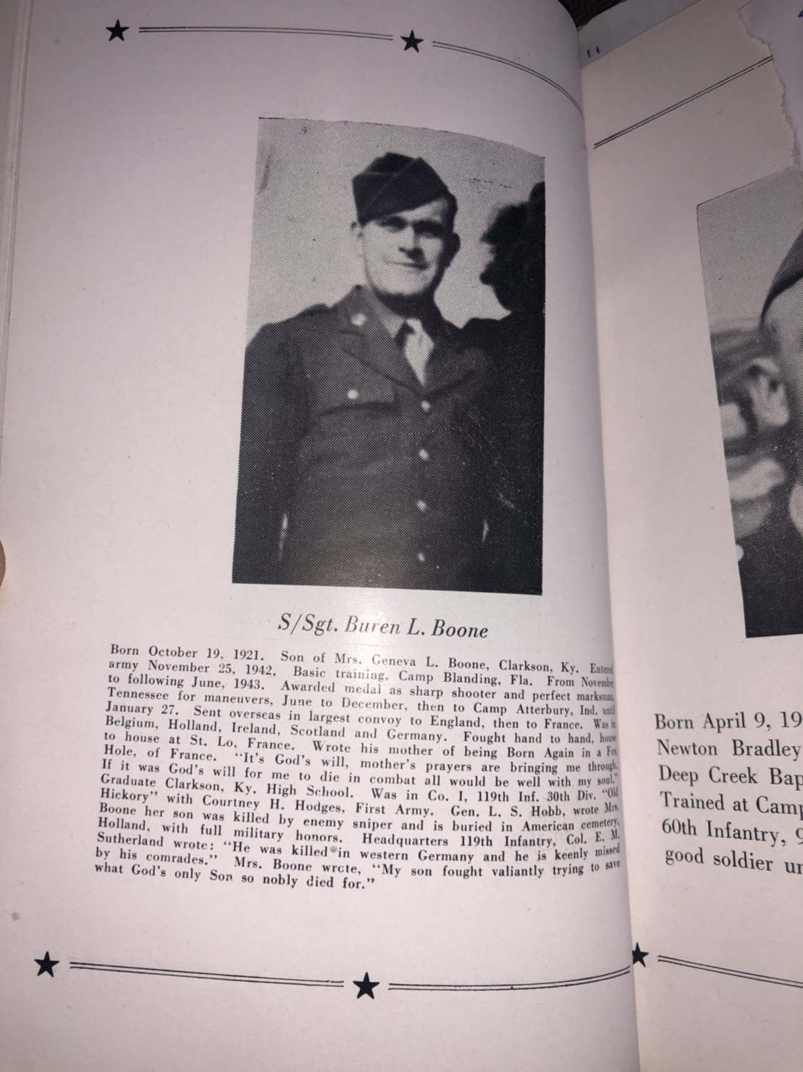 "The Gold Star Book" (Book remembering KIA's) - EPHEMERA, PHOTOGRAPHS ...