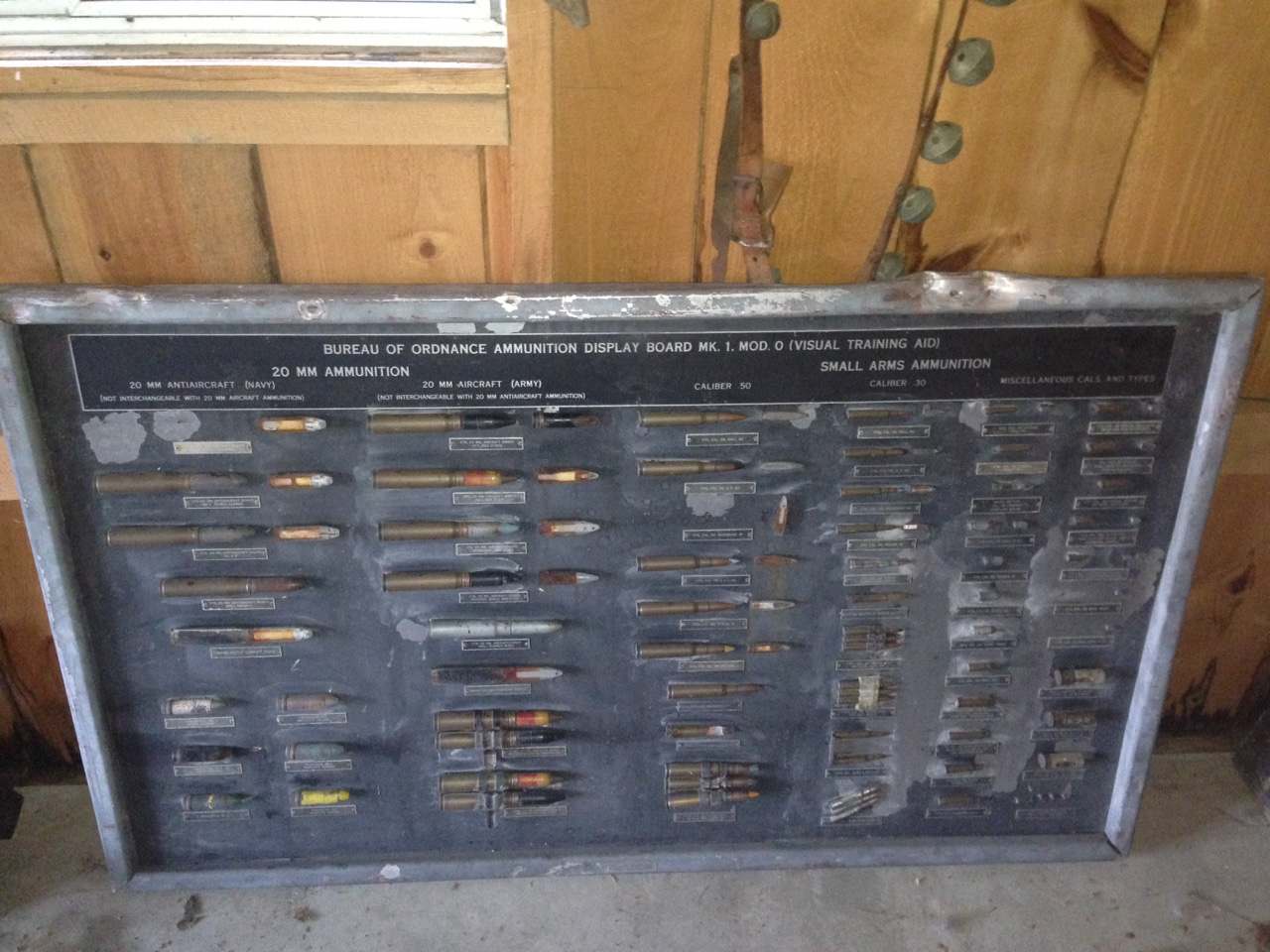 Bureau of Ordnance Ammunition Display Board-WW2 - FIREARMS - U.S ...