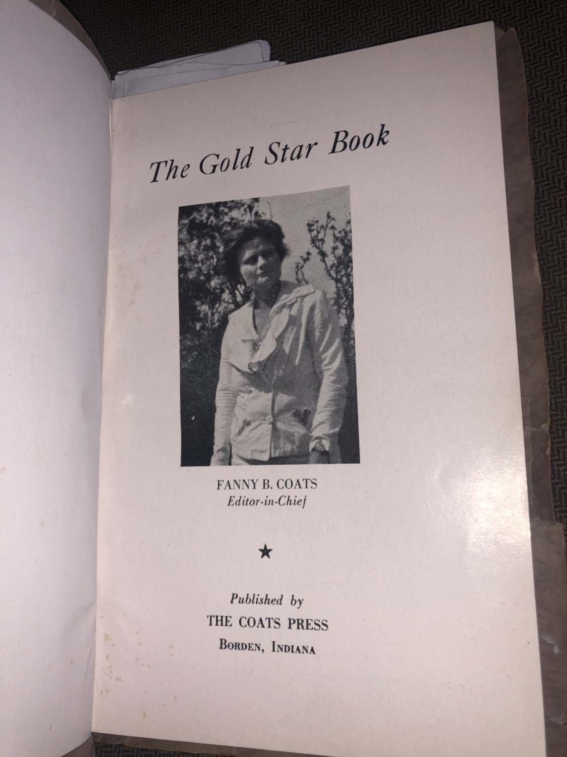 "The Gold Star Book" (Book remembering KIA's) - EPHEMERA, PHOTOGRAPHS ...