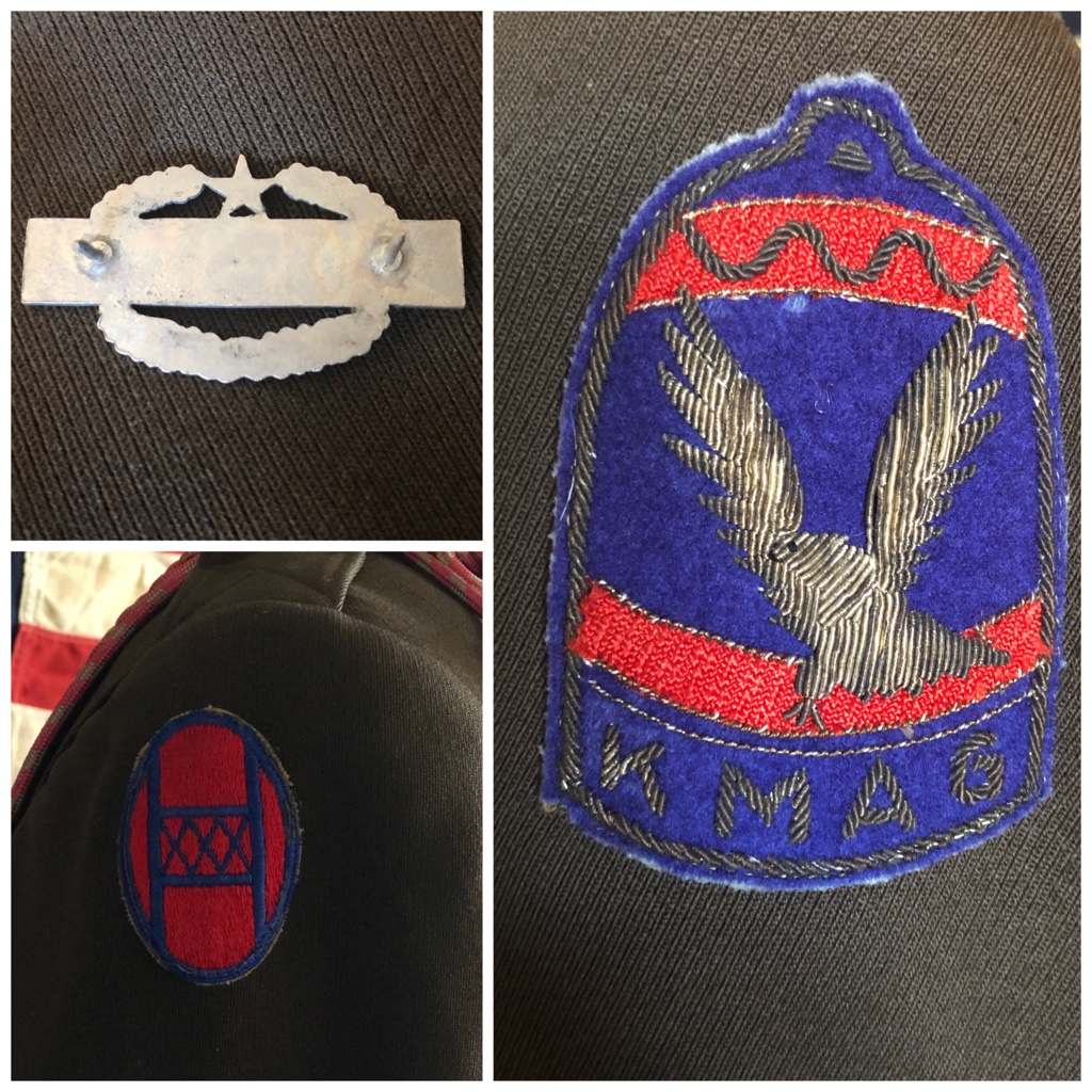 Awesome Goodwill 30th ID Malmedy Artillery Observer Uniform, CIB x2 ...