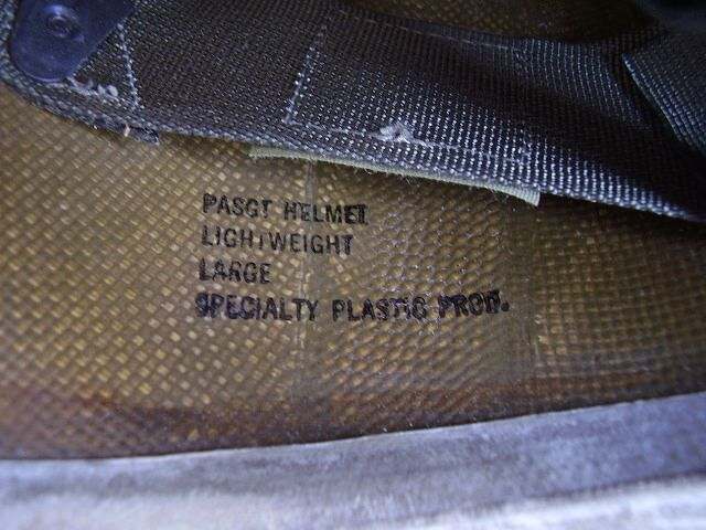Pasgt maker marks - MODERN COMPOSITE HELMETS - U.S. Militaria Forum