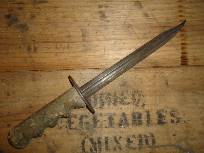 Fighting knife (wooden handle & sword blade) - EDGED WEAPONS - U.S ...