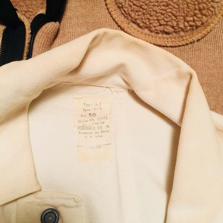 A-1 white lab style coat - GROUND CREW SPECIAL CLOTHING - U.S ...