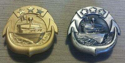 NAVY SMALL CRAFT BADGES - OFFICER & ENLISTED - BADGES, AWARDS, DUI, AND ...