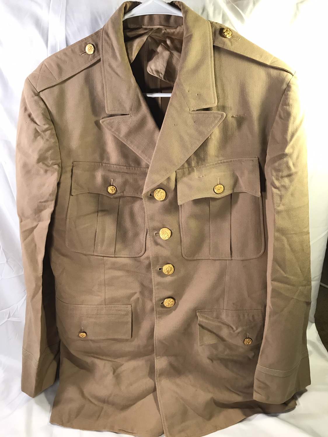 WWII US Army Officers Tropical Jacket -Shadows of a Significant Career ...