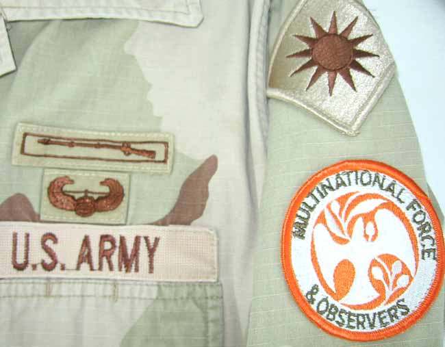 Multinational Force and Observers uniform - CAMOUFLAGE UNIFORMS - U.S ...