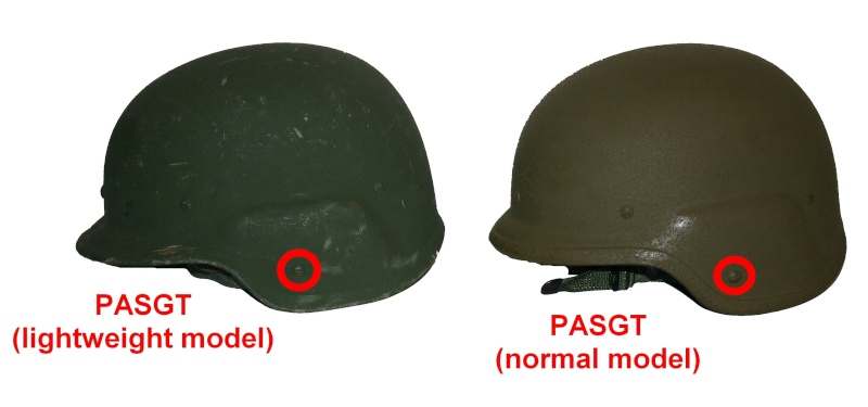 Difference between Lightweight Helmet (USMC) and PASGT helmets (all ...