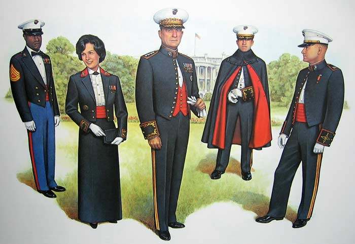 USMC 1983 uniform plates - EPHEMERA, PHOTOGRAPHS & MILITARY ARTWORK - U ...