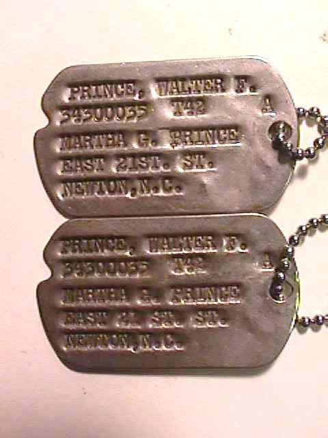dog tags of prisoner of war - PRISONERS OF WAR / P.O.W.'S - U.S ...