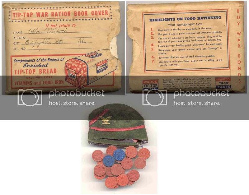 Unique ration card and token holders - HOMEFRONT & THE WAR EFFORT - U.S ...