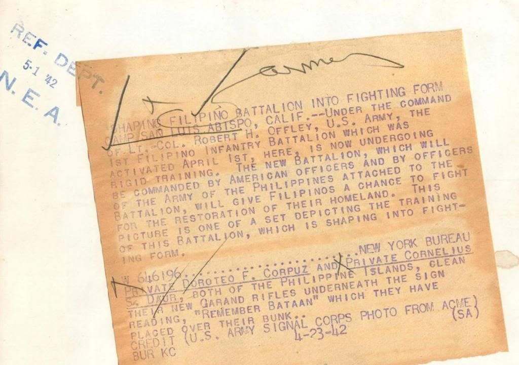 Cleaning garands - Remember Bataan motivational sign - EPHEMERA ...