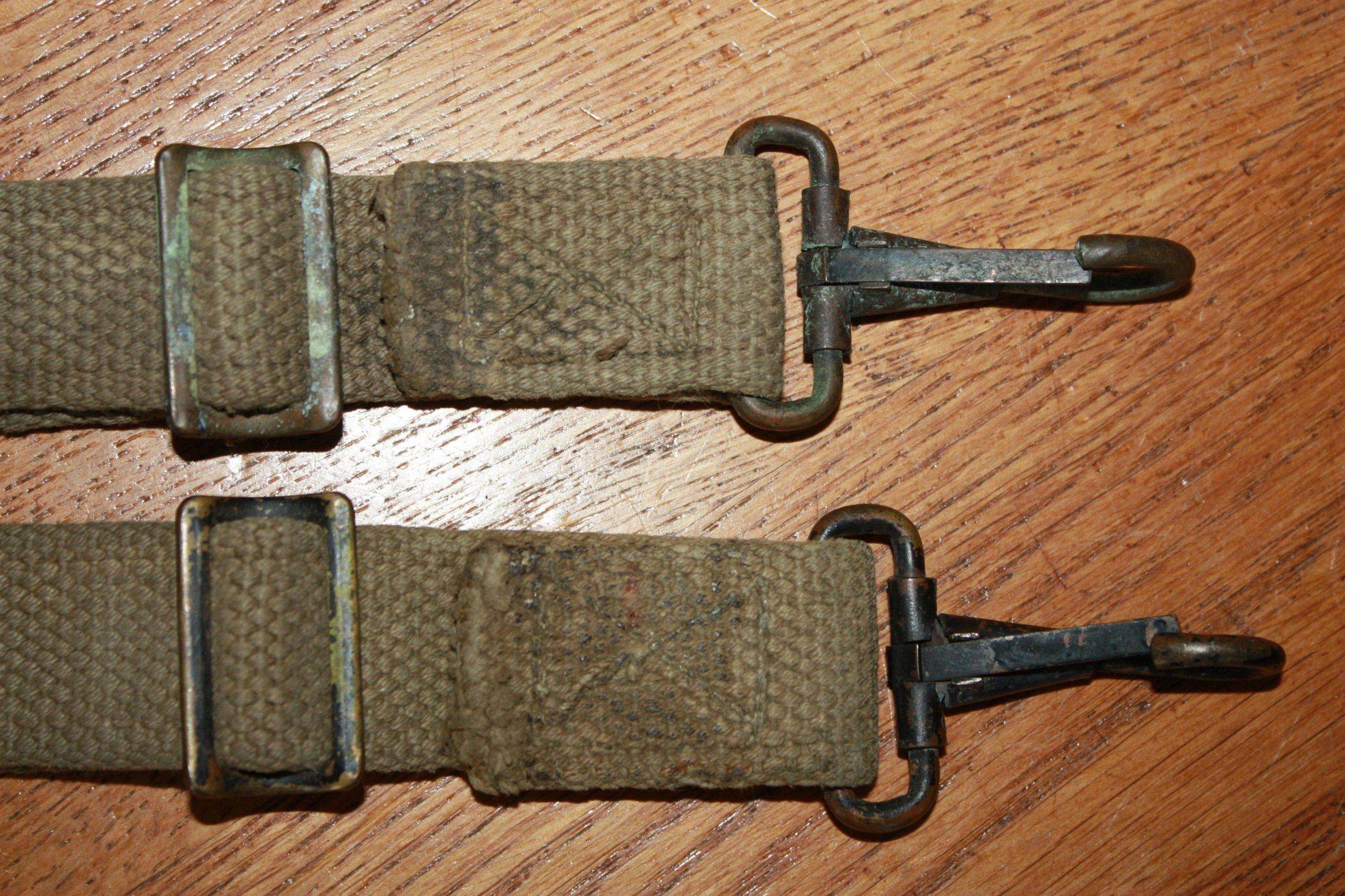 M1941 USMC Suspenders - FIELD & PERSONAL GEAR SECTION - U.S. Militaria ...