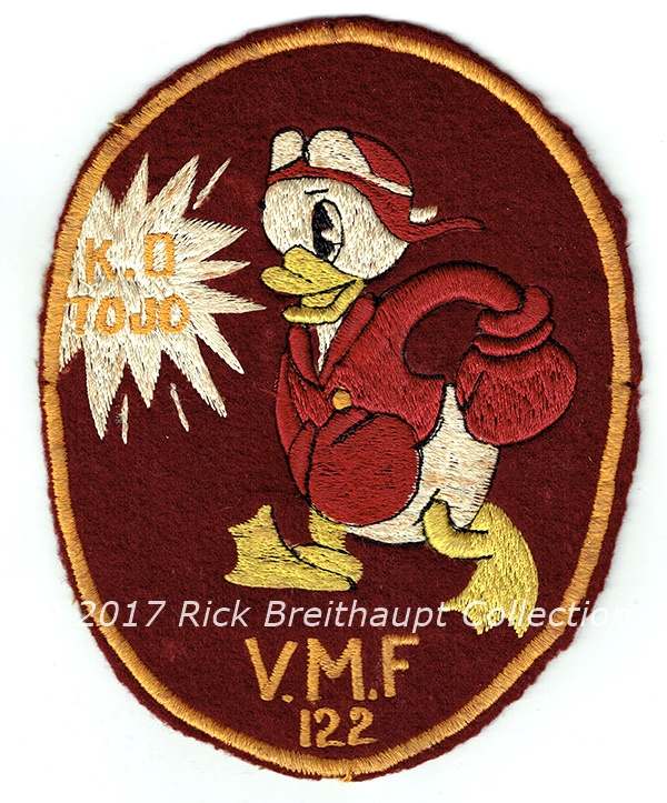VMF-122 - WALIKA'S USMC SQUADRON PATCHES - U.S. Militaria Forum