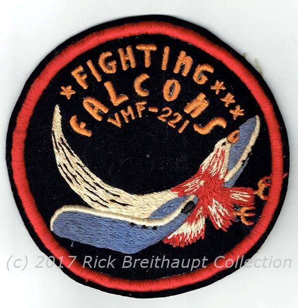 VMF-221 | Falcons - WALIKA'S USMC SQUADRON PATCHES - U.S. Militaria Forum