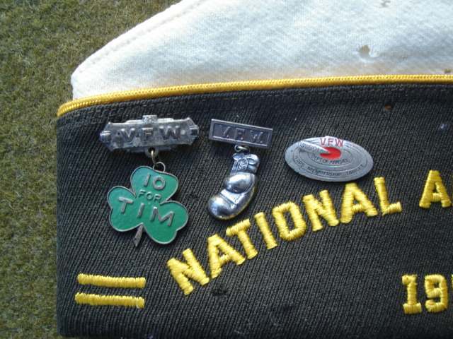 VFW Cap With Unknown Pins - VETERANS' ORGANIZATIONS - U.S. Militaria Forum