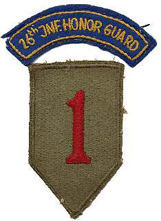 26th Infantry Honor Guard tab - ARMY AND USAAF - U.S. Militaria Forum