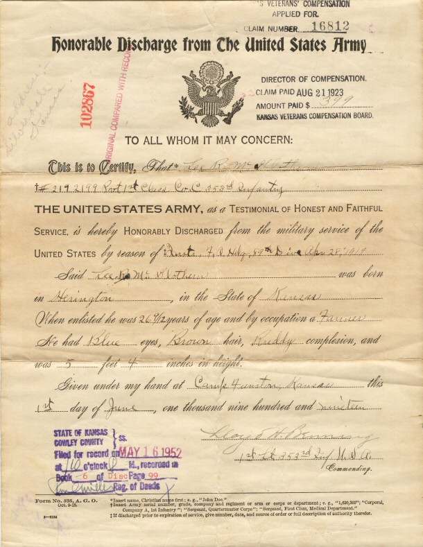 353rd Infantry, 89th Div group - GROUPINGS PAGE - U.S. Militaria Forum