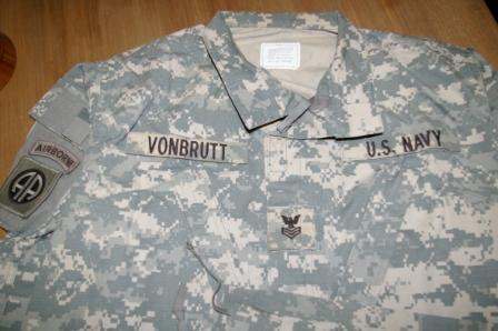 Navy used ACU uniform 82nd Abn OIF - CAMOUFLAGE UNIFORMS - U.S ...