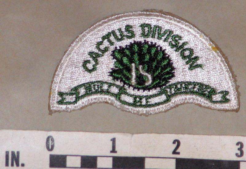 Cactus Division Patch - ID please? - ARMY AND USAAF - U.S. Militaria Forum